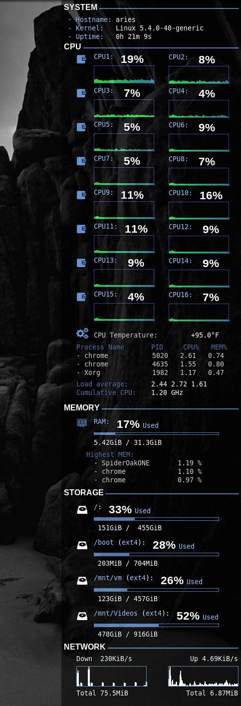GitHub - fstab50/conky-system-monitor: Configuration files for various conky (https://github.com ...