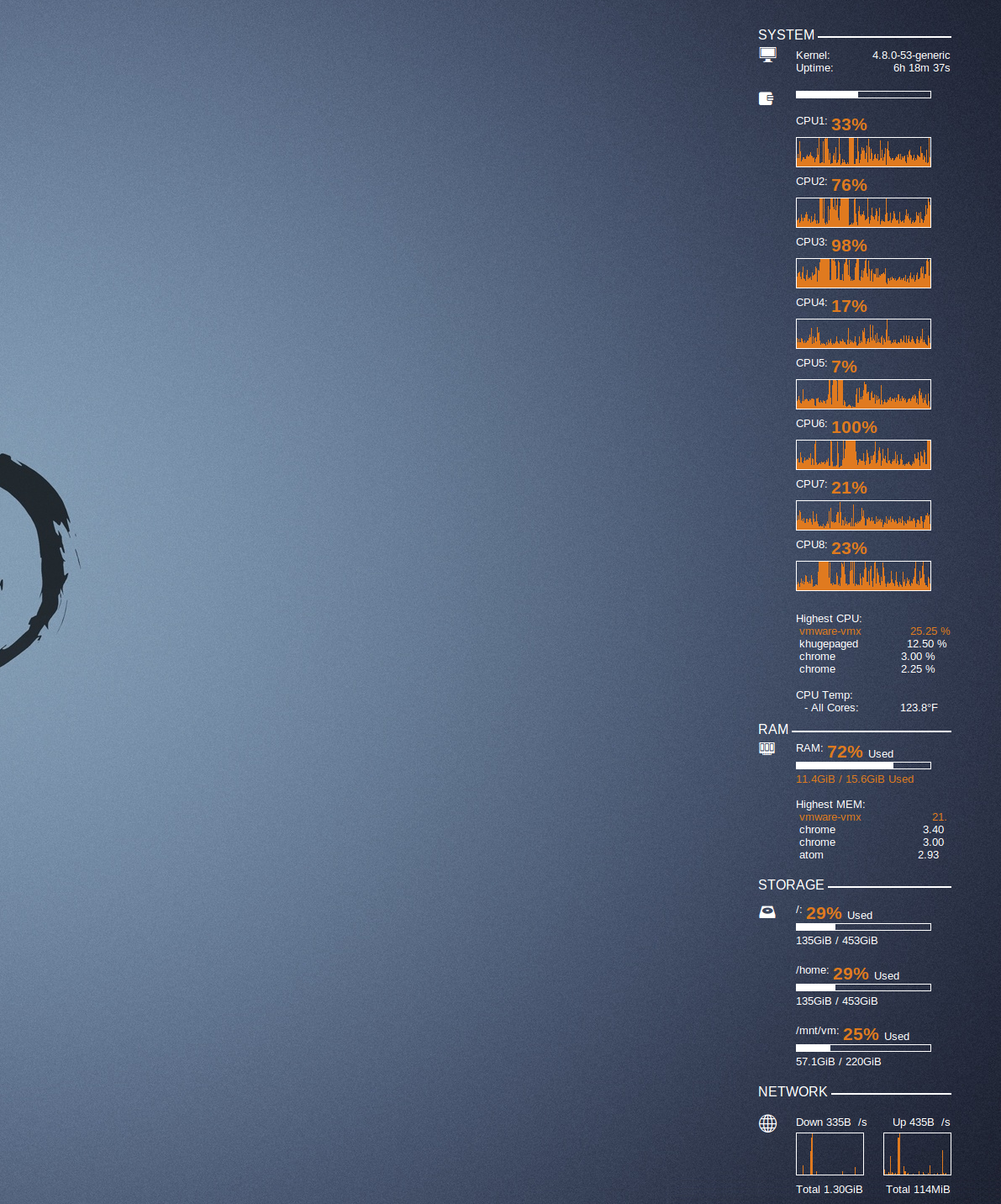 GitHub - fstab50/conky-system-monitor: Configuration files for various conky (https://github.com ...