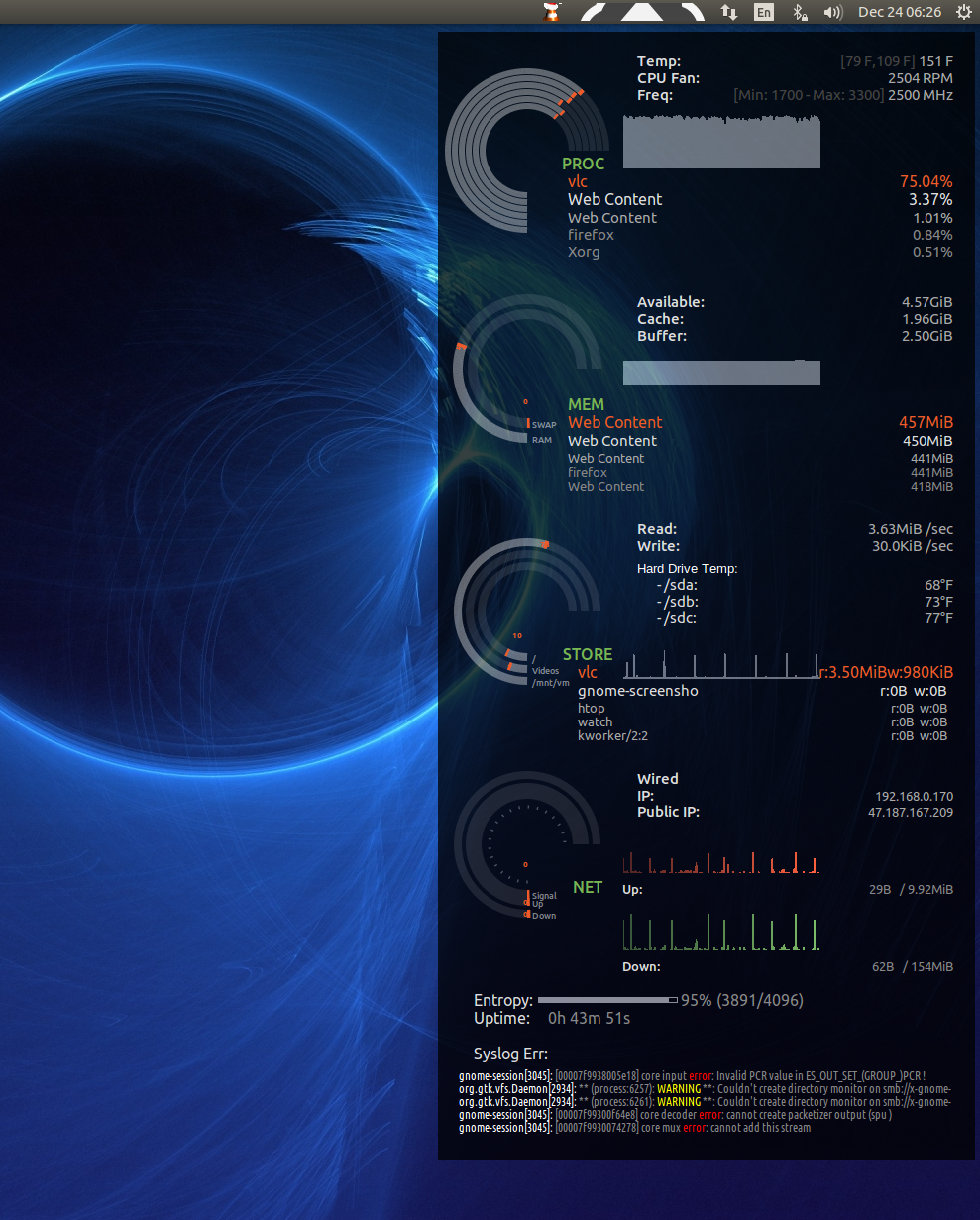 GitHub - fstab50/conky-system-monitor: Configuration files for various conky (https://github.com ...